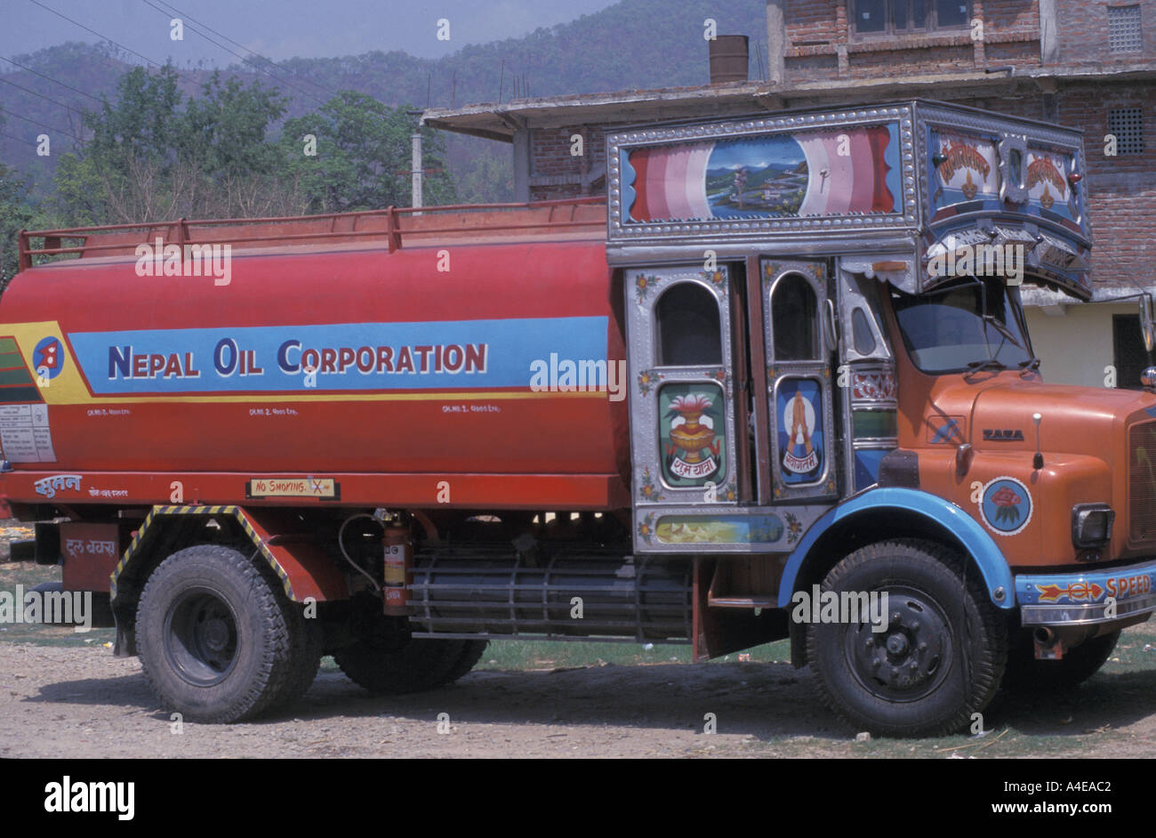 Nepal Oil company tanker Chitwan Stock Photo - Alamy