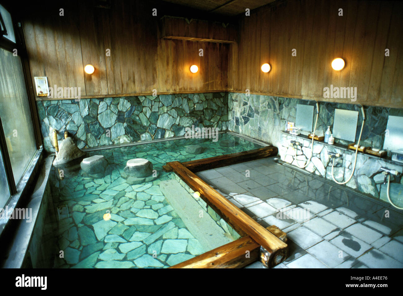 Japan Yufuin Indoor onsen pool Stock Photo - Alamy