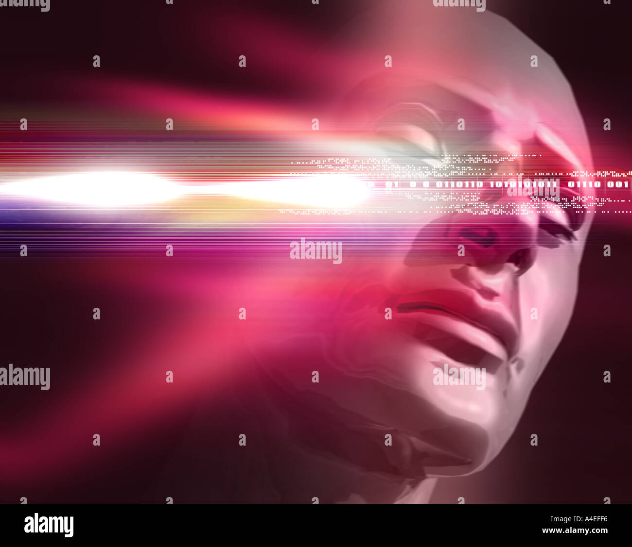 Digital man dreaming Stock Photo - Alamy