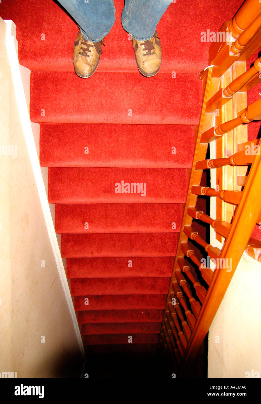 Feet bottom of stairs hi-res stock photography and images - Alamy