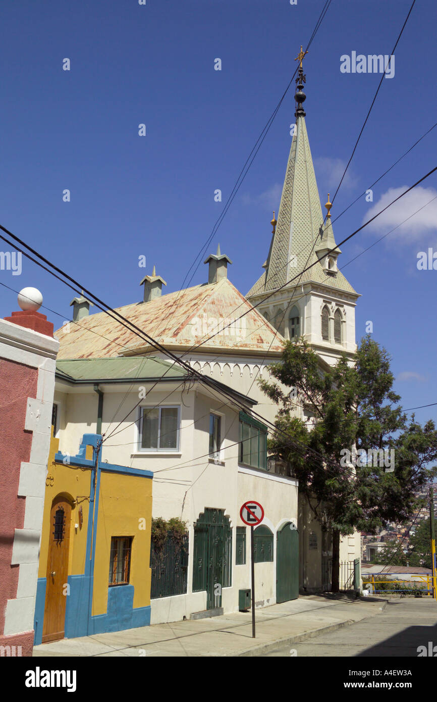 Street scene in Valparaiso Chile s second largest city near Santiago ...