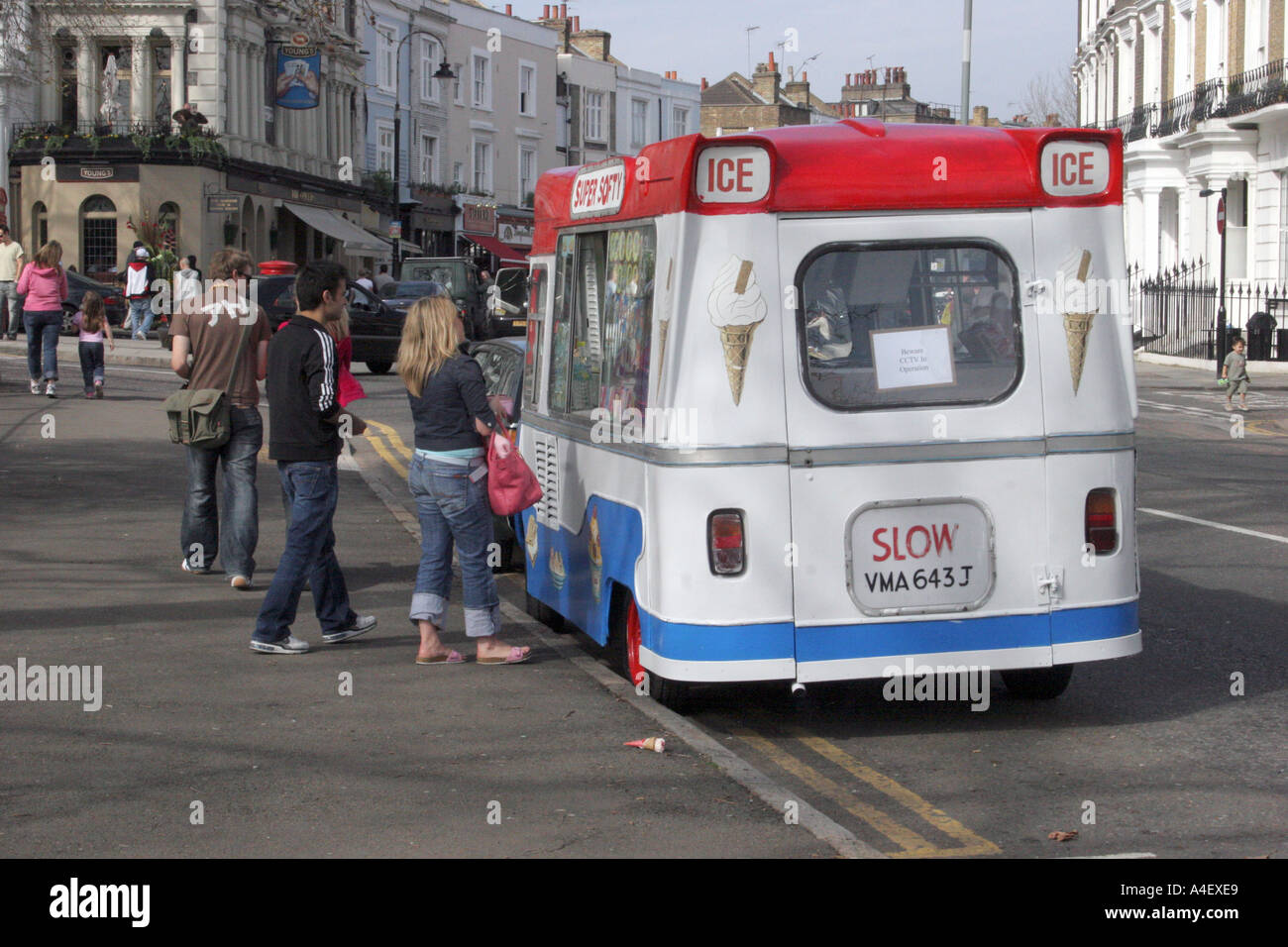 Ice cream van Primrose Hill London England Stock Photo - Alamy