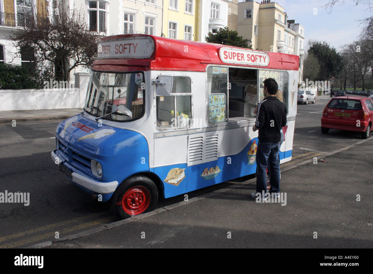 Ice cream van Primrose Hill London England Stock Photo - Alamy