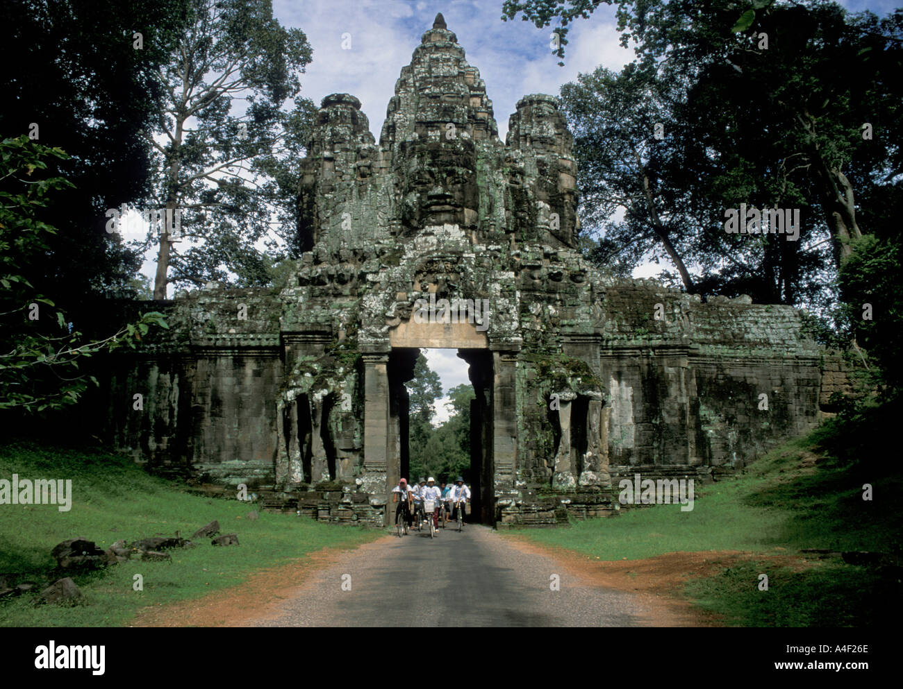 Cambodia Temples of Angkor Victory Gate east gate of Angkor Thom with ...