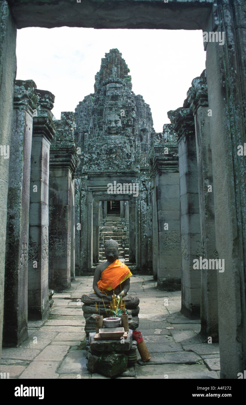 Cambodia Temples of Angkor The Bayon Buddha altar Stock Photo - Alamy