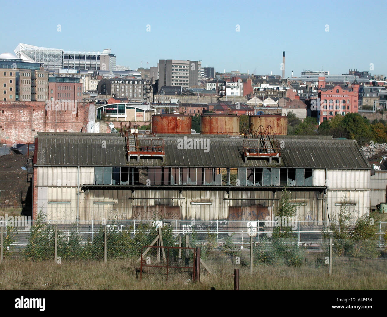 Rail Depot Gateshead Stock Photo - Alamy