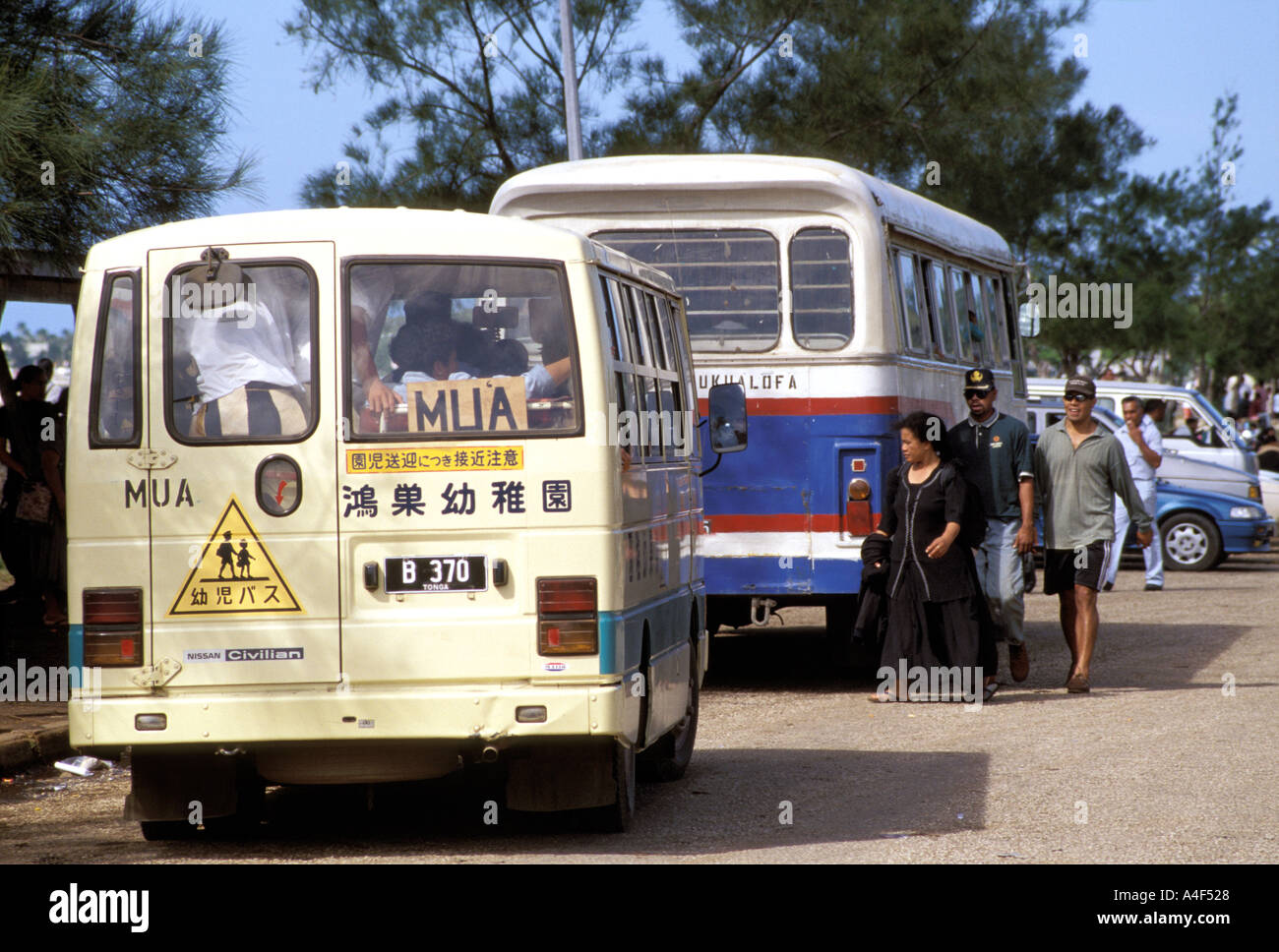 Tonga Nukualofa Buses with Japanese lettering Stock Photo - Alamy