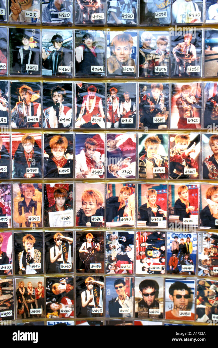 Japan Tokyo Pop cards for fans at Harajuku Stock Photo - Alamy