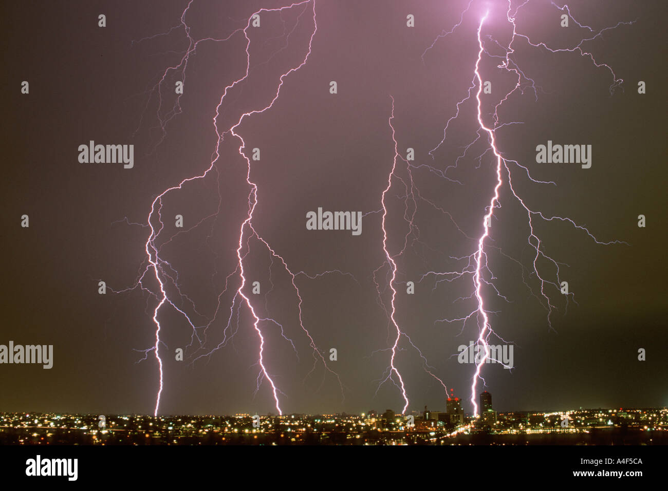 Lightning over Tucson Stock Photo - Alamy