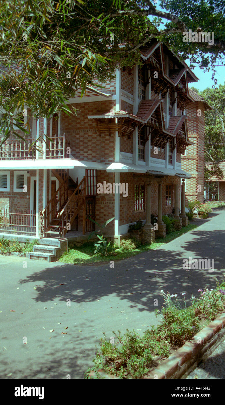 Colonial style hotel at Periyar Kerala, India Stock Photo - Alamy