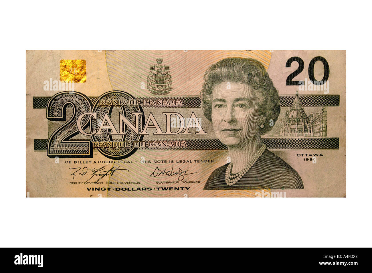 Queen elizabeth canada bank note hi-res stock photography and images ...