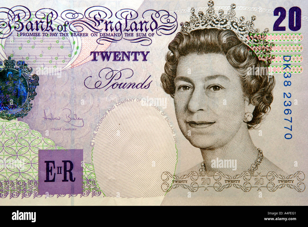 Old twenty pound note hi-res stock photography and images - Alamy