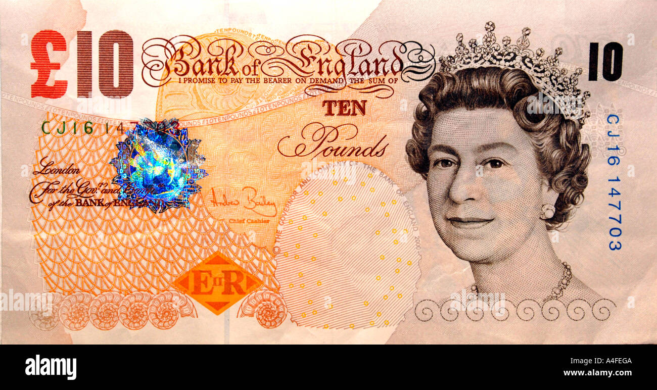 Old ten pound note hi-res stock photography and images - Alamy