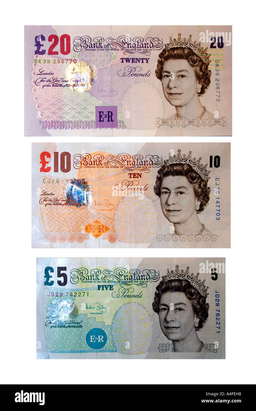 Old twenty pound note british hi-res stock photography and images - Alamy