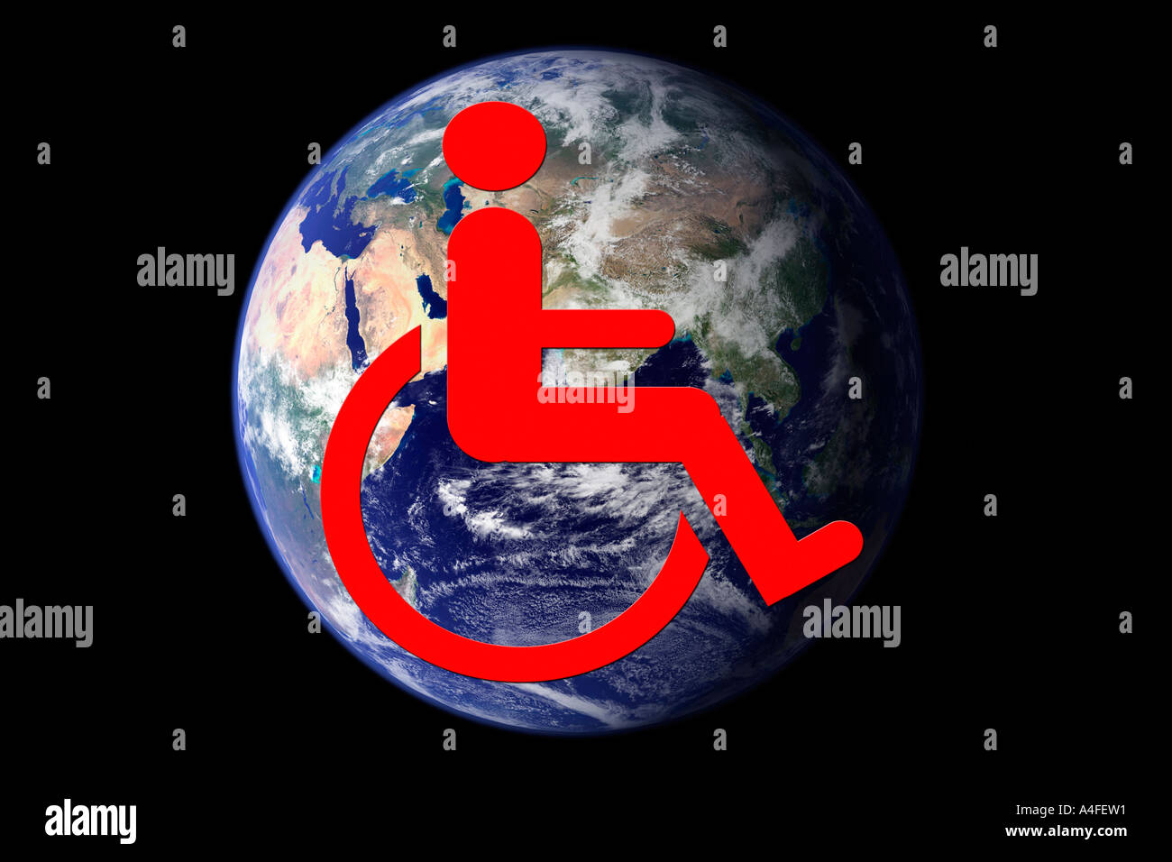 Concept image of being Disabled Stock Photo - Alamy
