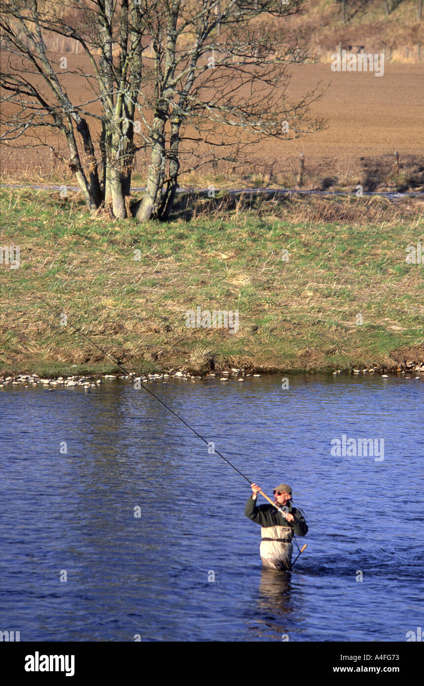 Salmon Fishing River Dee Scotland Stock Photo - Alamy