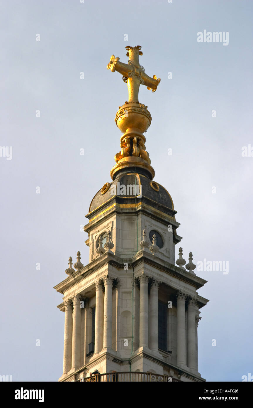 Cross on top of St Paul's Cathedral London England Stock Photo - Alamy