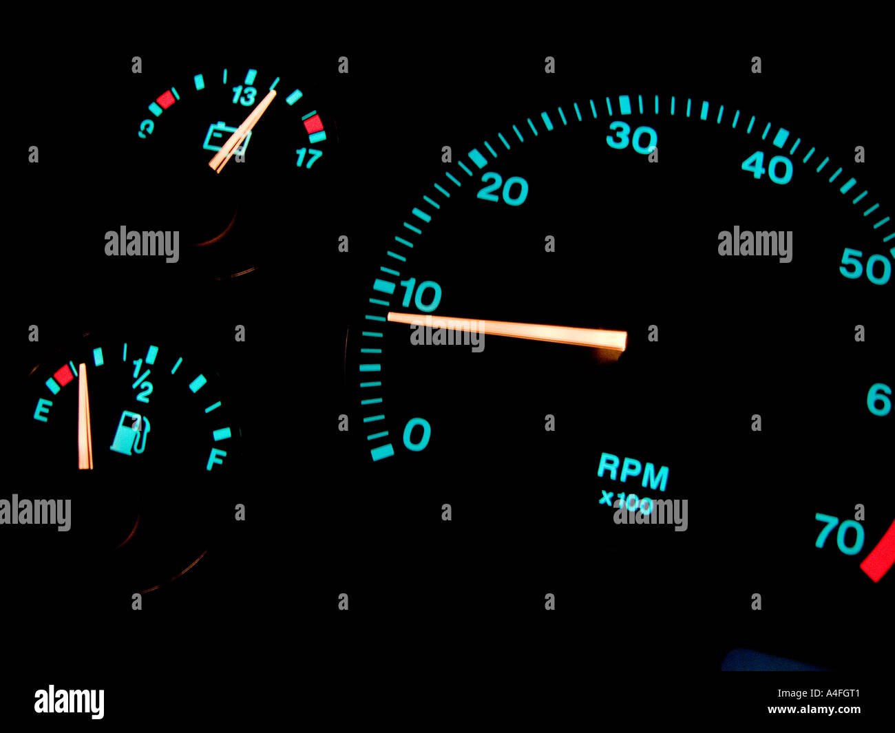 car dashboard at night Stock Photo - Alamy