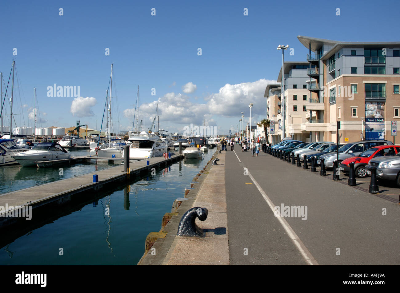 Poole Quayside and new marina England UK Stock Photo - Alamy