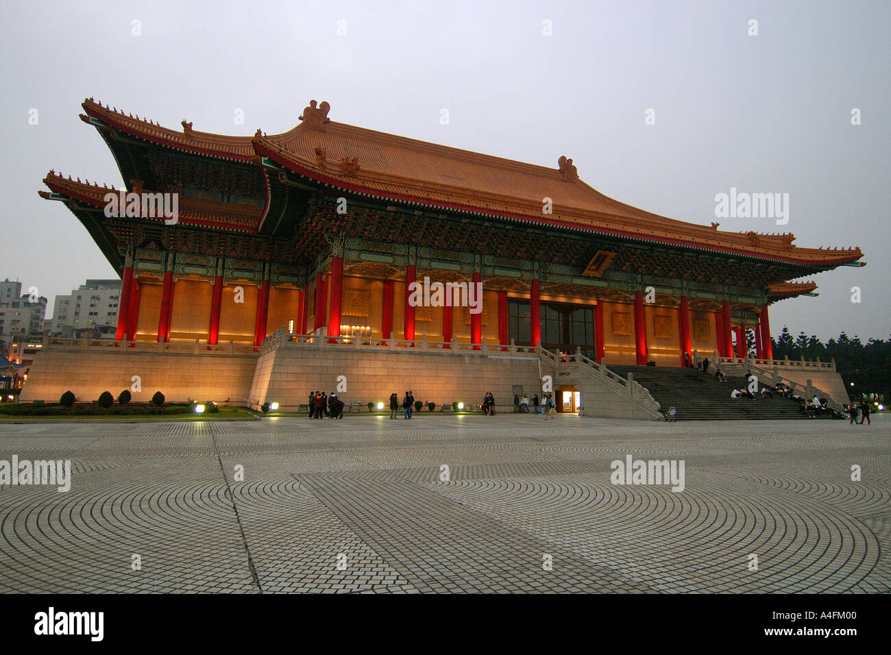 Opera house at Chiang Kaishek memorial Taipei Taiwan Republic of China ...