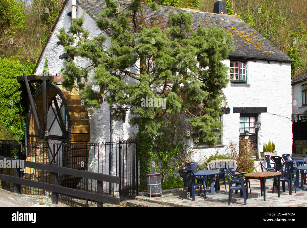 Crumplehorn Mill Polperro Cornwall England Stock Photo - Alamy