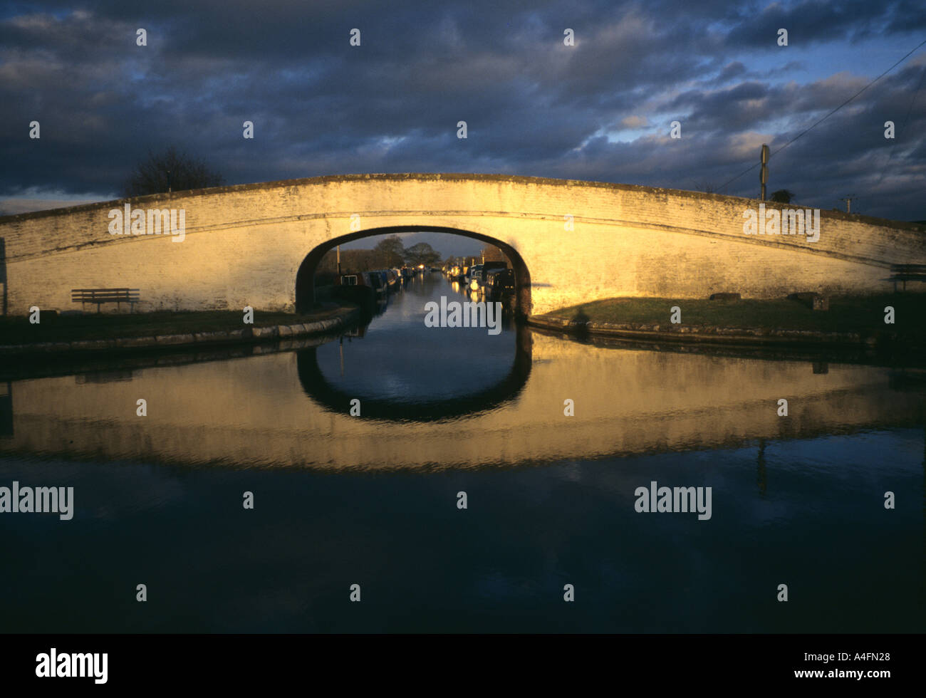 Canal Bridge Cheshire Stock Photo - Alamy