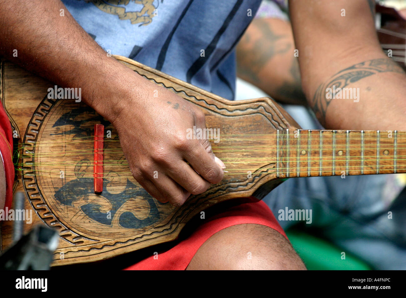 south pacific islands musician Stock Photo - Alamy