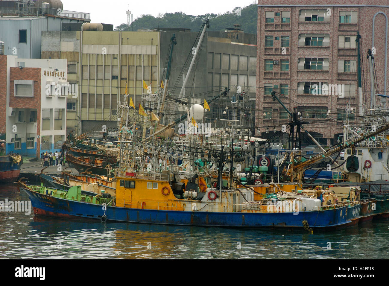 Fishing boats at Nanfang ao harbour Suao Taiwan Republic of China Stock ...