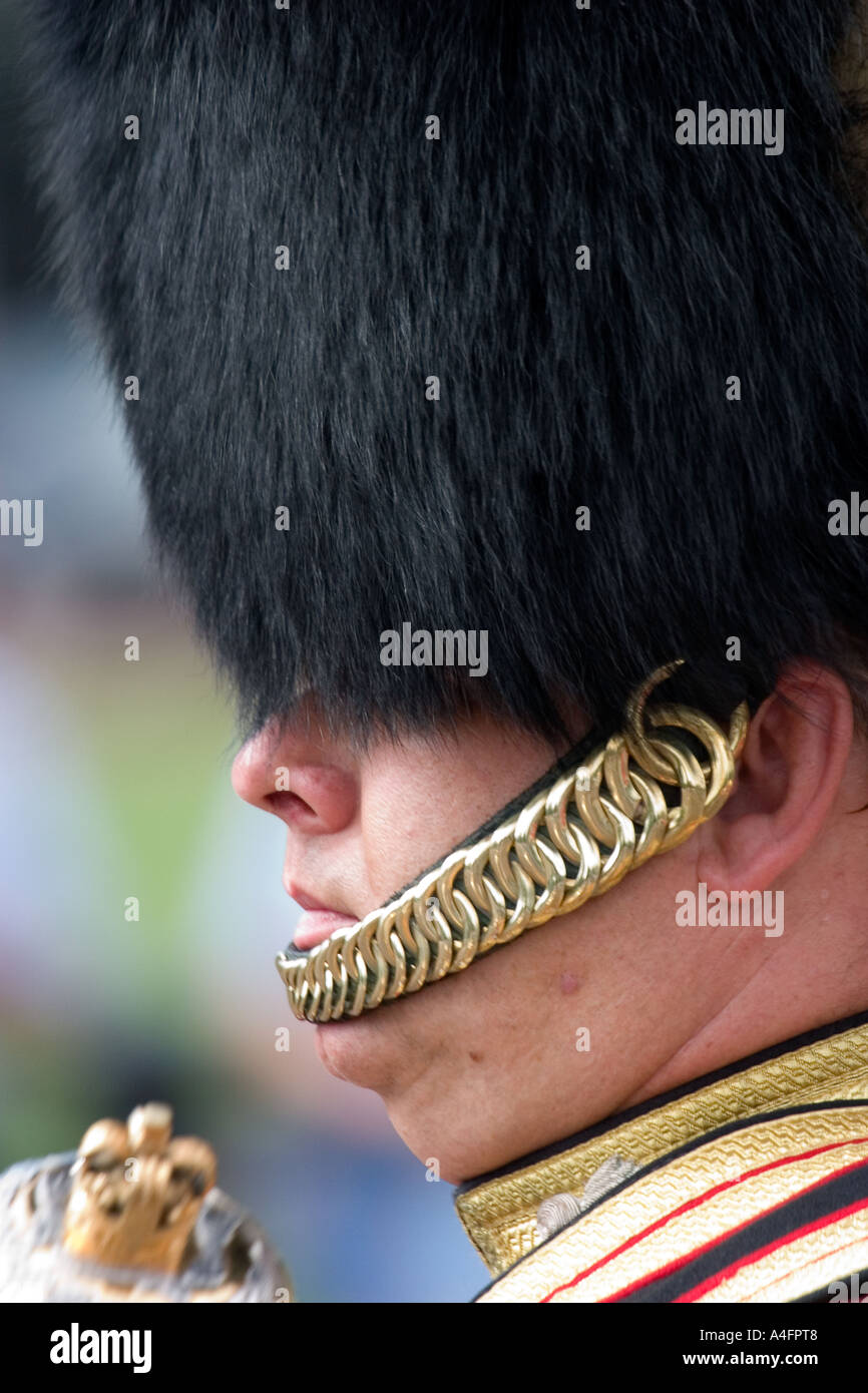 royal guard band hairy hat Stock Photo - Alamy