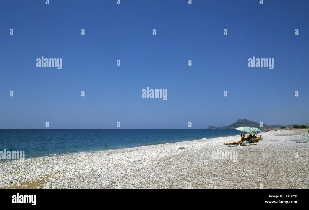 Afandou beach Rhodes Greece Stock Photo - Alamy