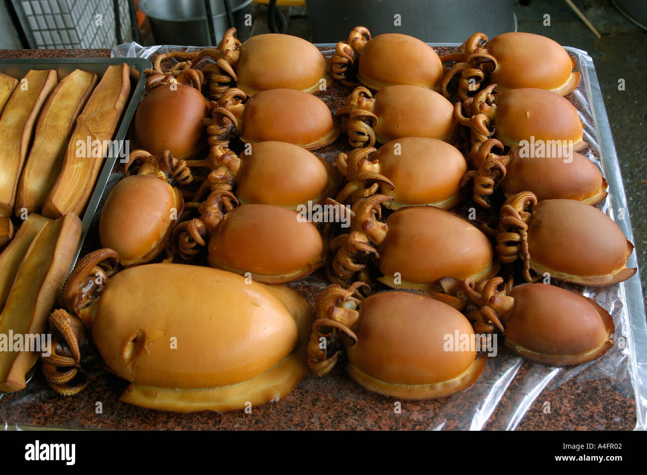 Cooked cuttlefish Nanfang ao fish market Suao Taiwan Republic of China ...