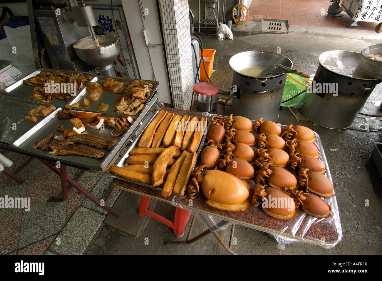 Cooked cuttlefish Nanfang ao fish market Suao Taiwan Republic of China ...
