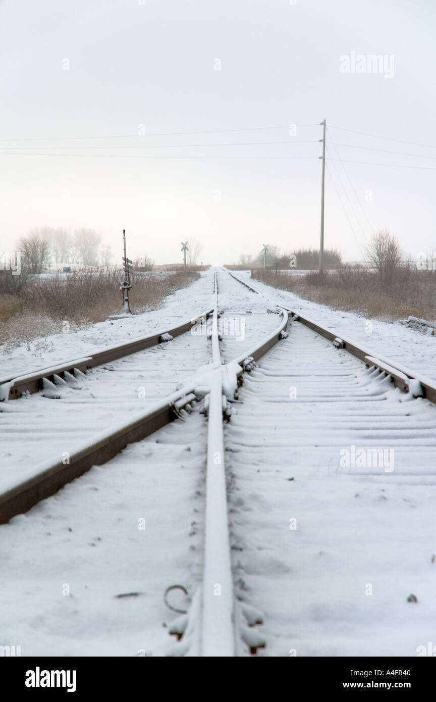 Switch Railroad Ties Railway High Resolution Stock Photography and ...
