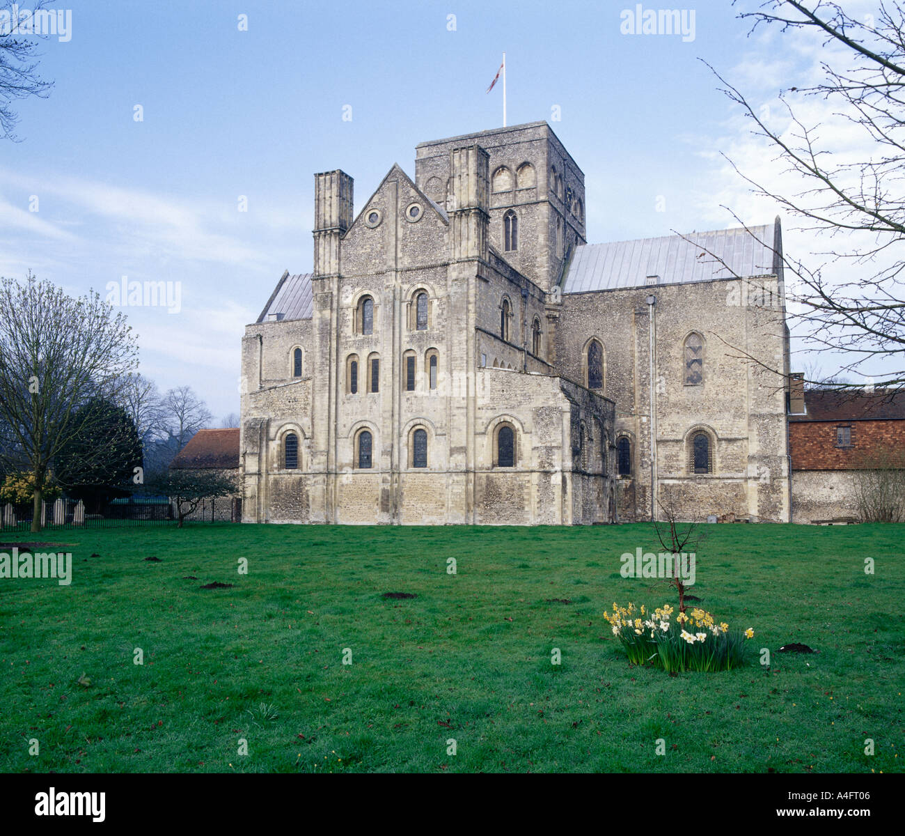 St Cross Hospital Church near Winchester Hampshire England Stock Photo ...
