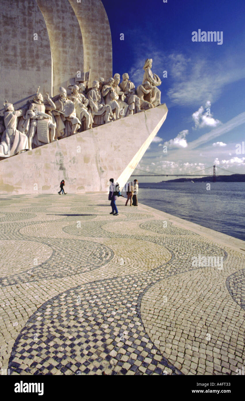 Portugal Lisbon Belem monument to the Discoveries Stock Photo - Alamy
