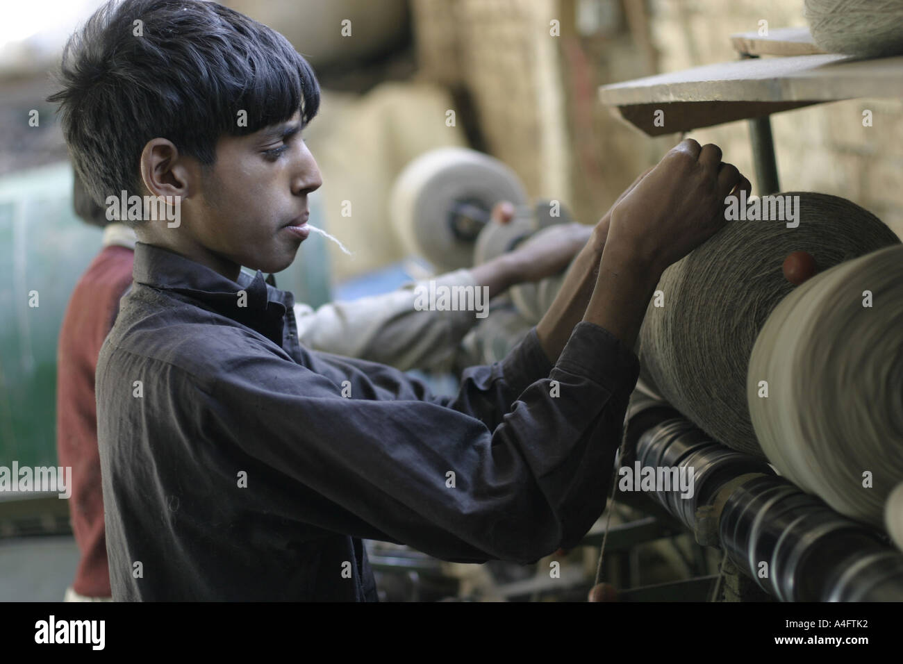 Shawl manufacturing Islampur Swat Valley Pakistan Stock Photo - Alamy