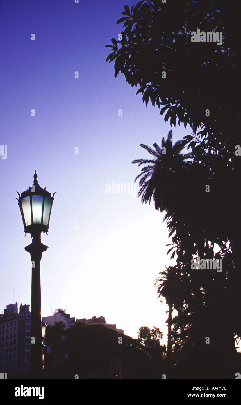 Buenos Aires Argentina lamp post at Recoleta Art Center Stock Photo - Alamy