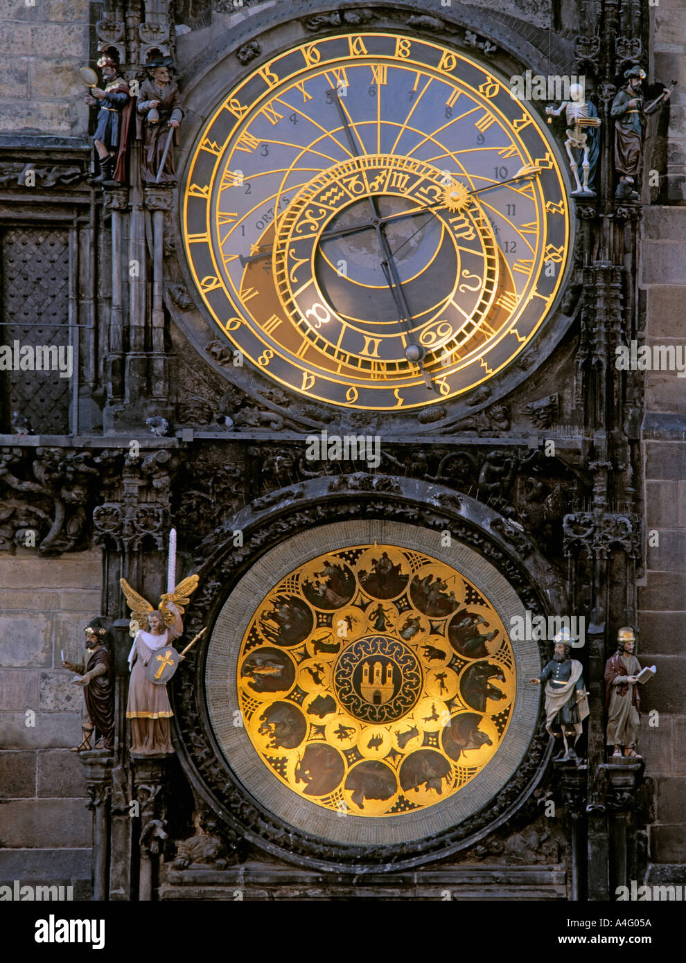 CZECH REPUBLIC PRAGUE THE OLD TOWN HALL ASTRONOMICAL CLOCK Stock Photo ...
