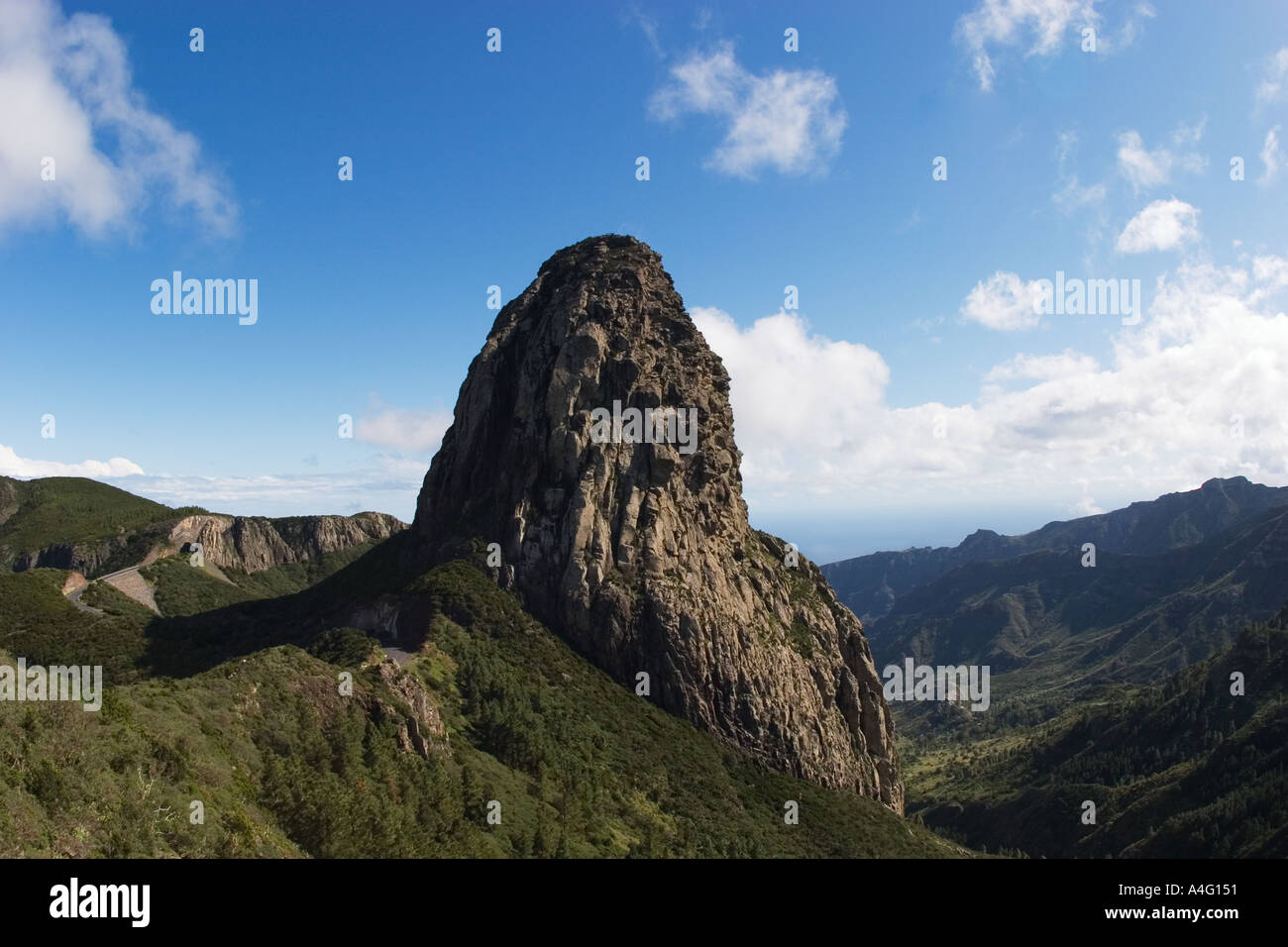 national park Garajonay Roque de Agando La Gomera Stock Photo - Alamy