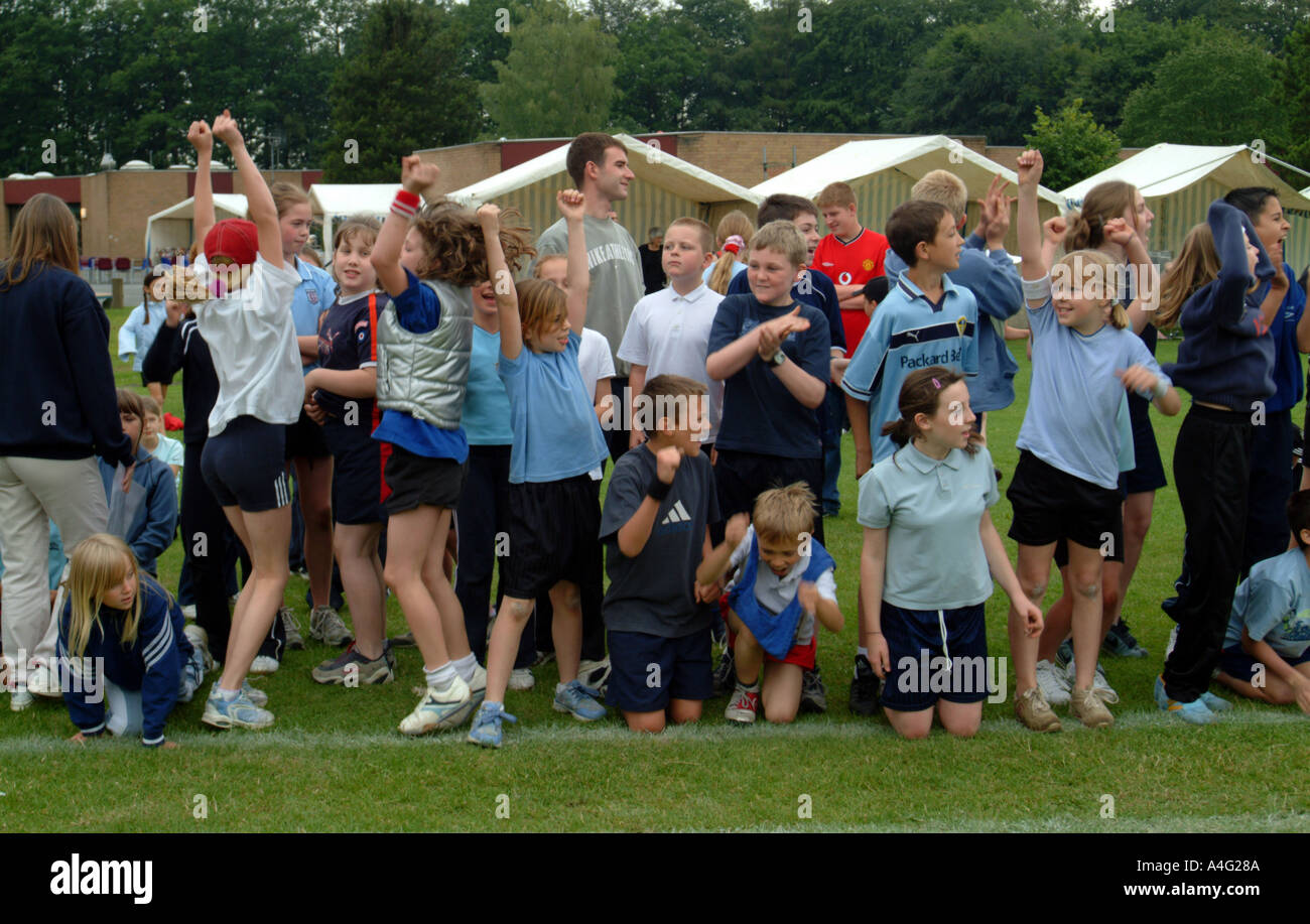 School sportsday hi-res stock photography and images - Alamy