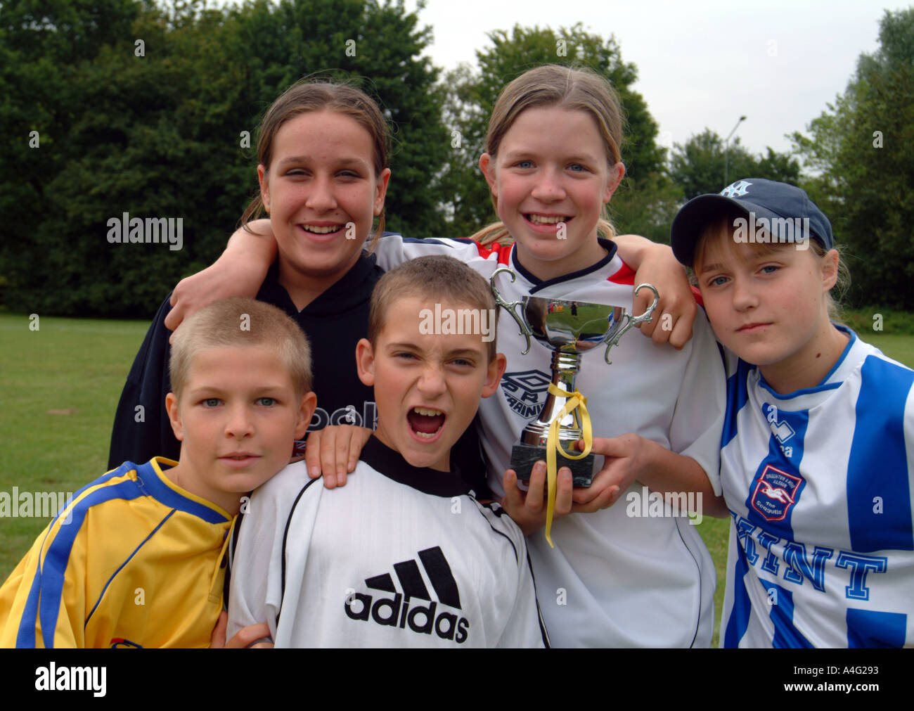 Trophy kids two hi-res stock photography and images - Alamy