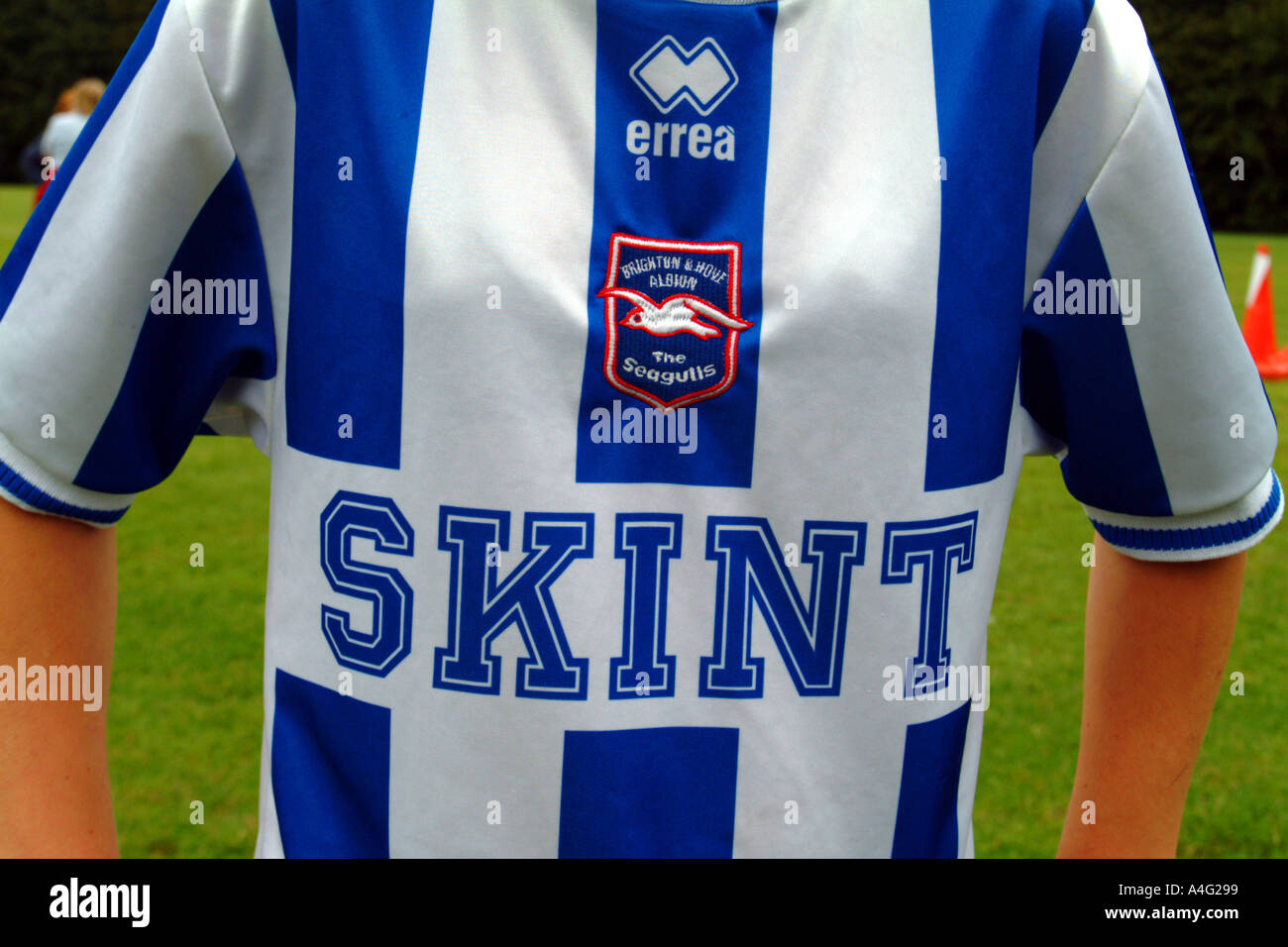 skint crdit crunch football shirt Stock Photo - Alamy