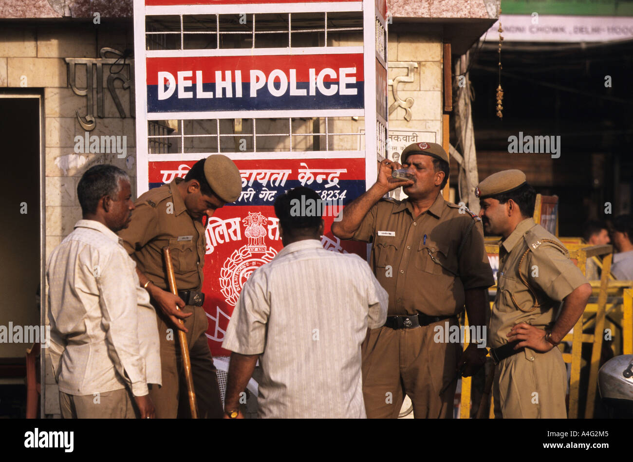IND India Dehli Police Stock Photo - Alamy