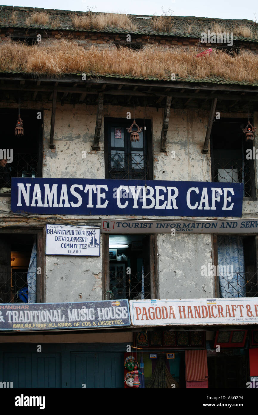 nepal cyber cafe Stock Photo - Alamy
