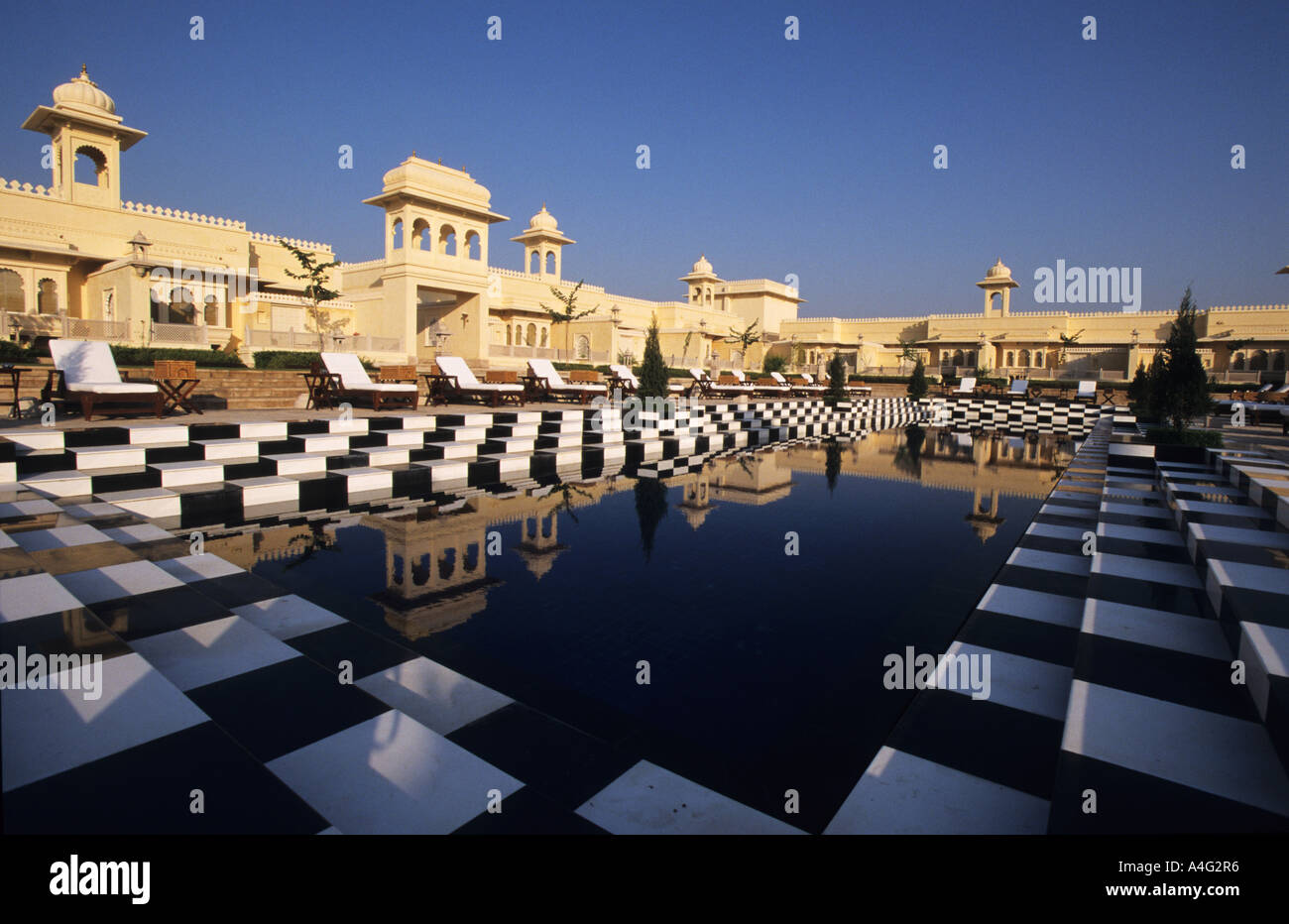 IND India Udaipur Luxury Hotel resort of the Oberoi group Udaivilas at ...
