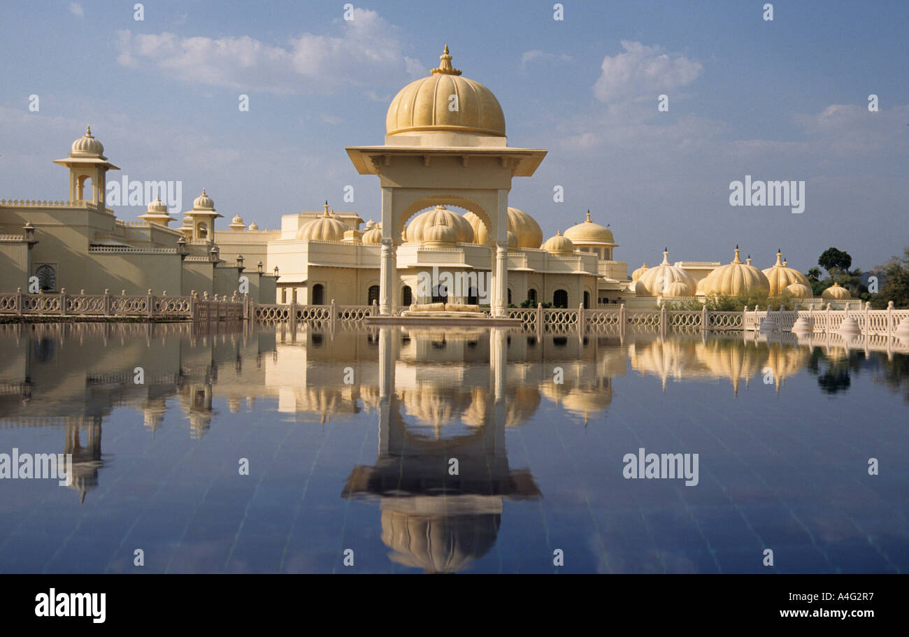 IND India Udaipur Luxury Hotel resort of the Oberoi group Udaivilas at ...