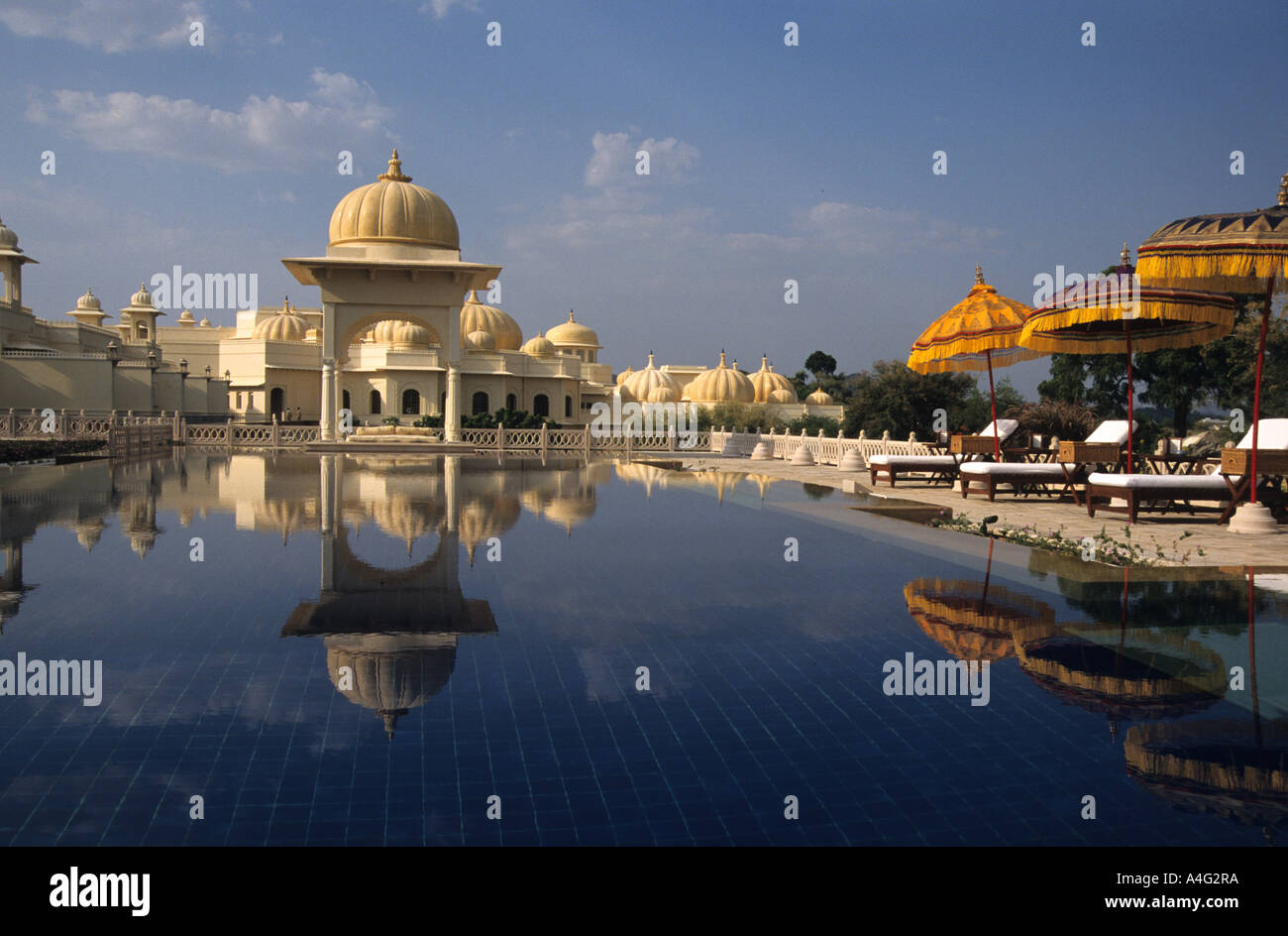 IND India Udaipur Luxury Hotel resort of the Oberoi group Udaivilas at ...