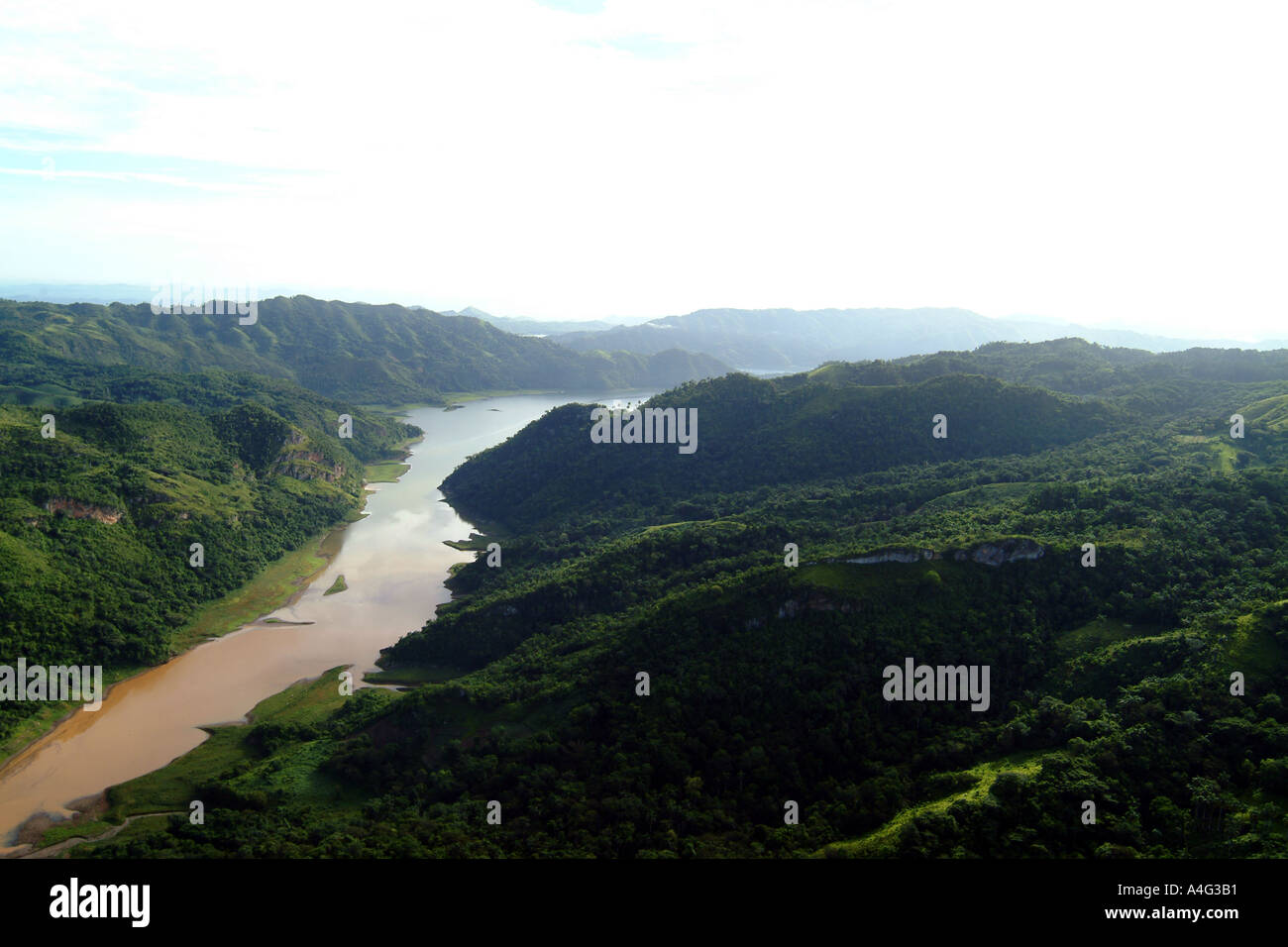 aerial river geography Stock Photo - Alamy