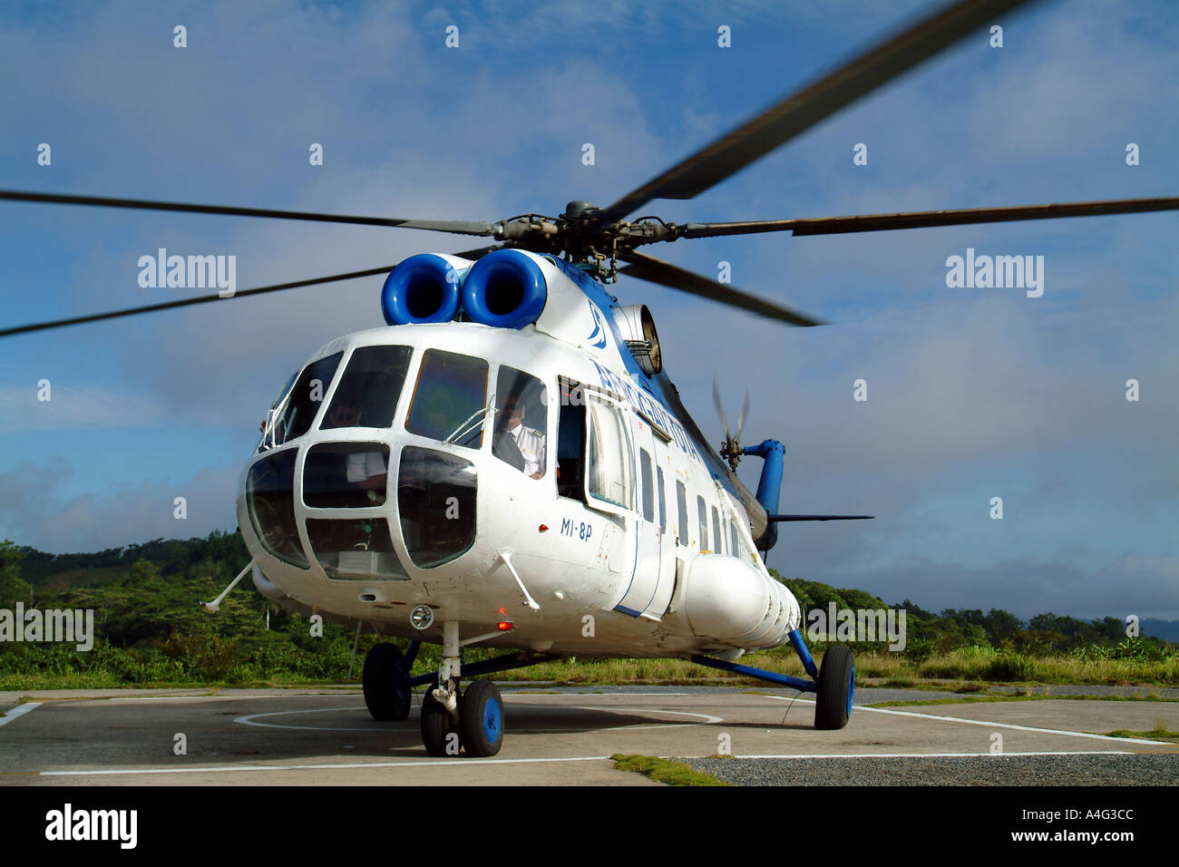 helicopter chopper soviet russian Stock Photo - Alamy