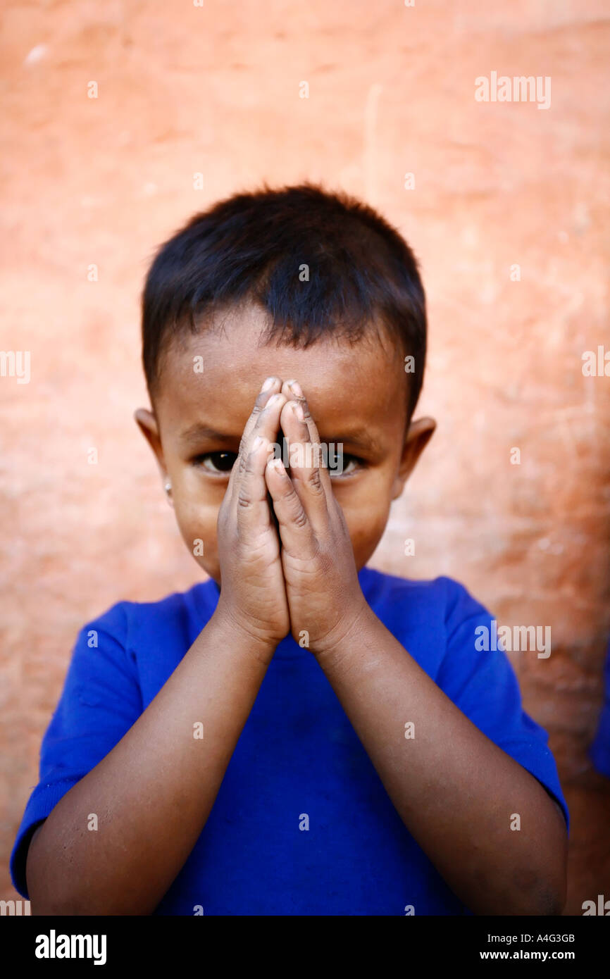Namaste child hi-res stock photography and images - Alamy